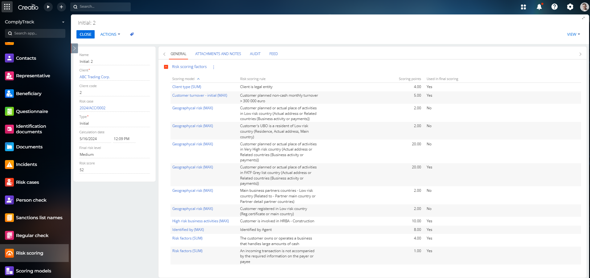 ComplyTrack for Creatio | Creatio Marketplace